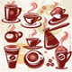 Set of Coffee Symbols, Vectors | GraphicRiver