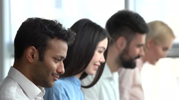 Indian Programmer Face, Side View., Stock Footage | VideoHive