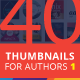 40 Cool Thumbnail Templates for Authors VOL1, Web Elements | GraphicRiver