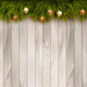 Christmas Decoration on Wooden Background, Vectors | GraphicRiver