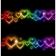 Rainbow Heart Border with Sparkles by ermolaevamariya | GraphicRiver
