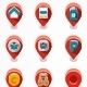 Red Navigation Icons, Icons | GraphicRiver