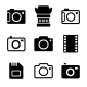 Photo Camera and Accessories Icons Set, Icons | GraphicRiver