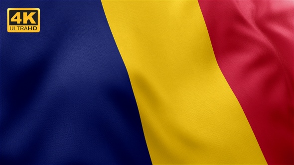 Chad Flag - 4K, Motion Graphics | VideoHive