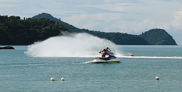 Jet Ski in Action, Stock Footage | VideoHive