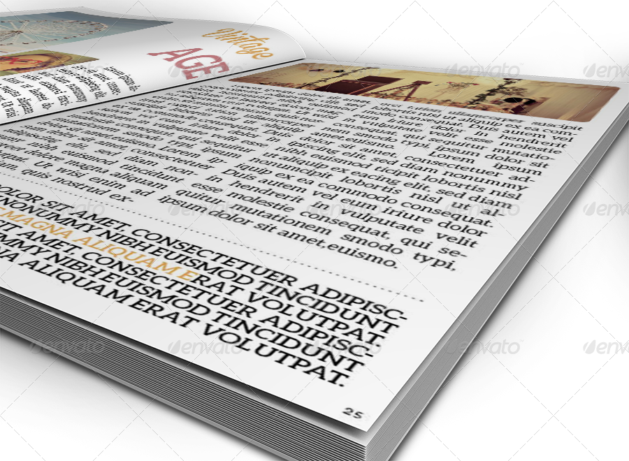 Vintage Magazine, Print Templates | GraphicRiver