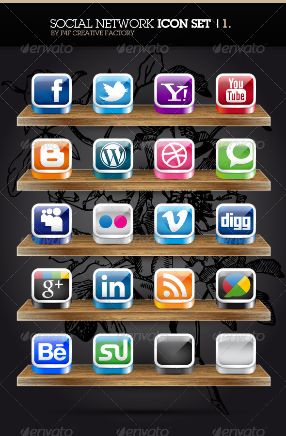 Social Network Icons, Icons | GraphicRiver