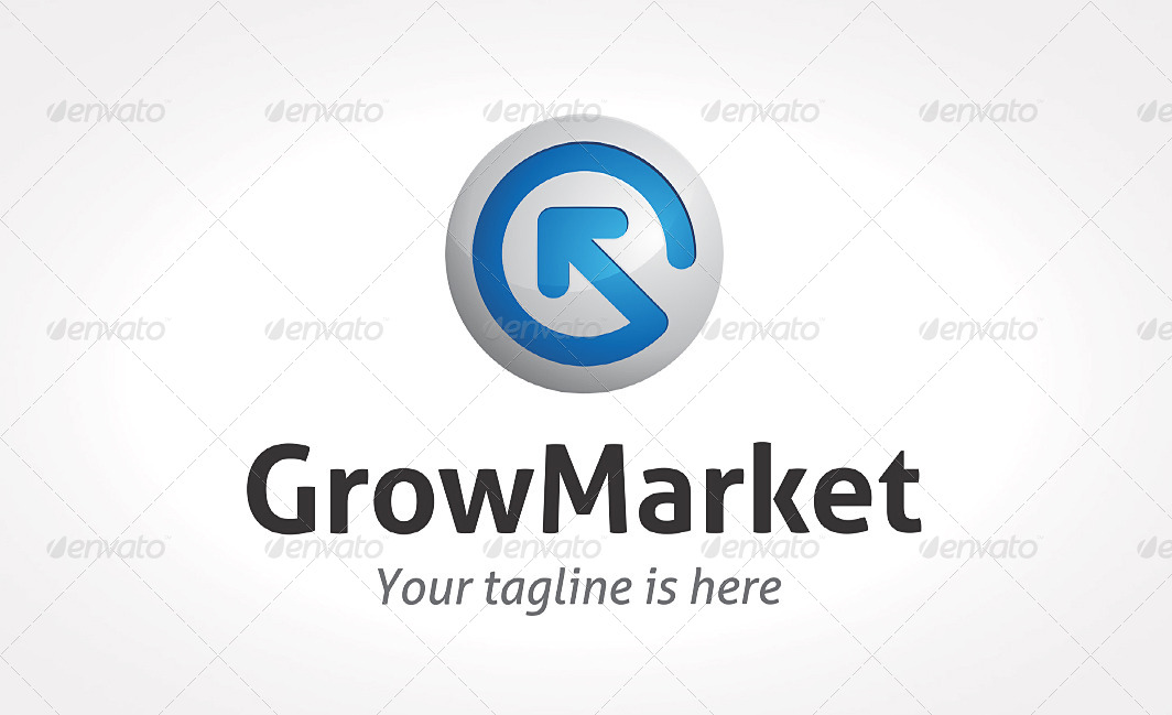 Grow Market Logo, Logo Templates | GraphicRiver