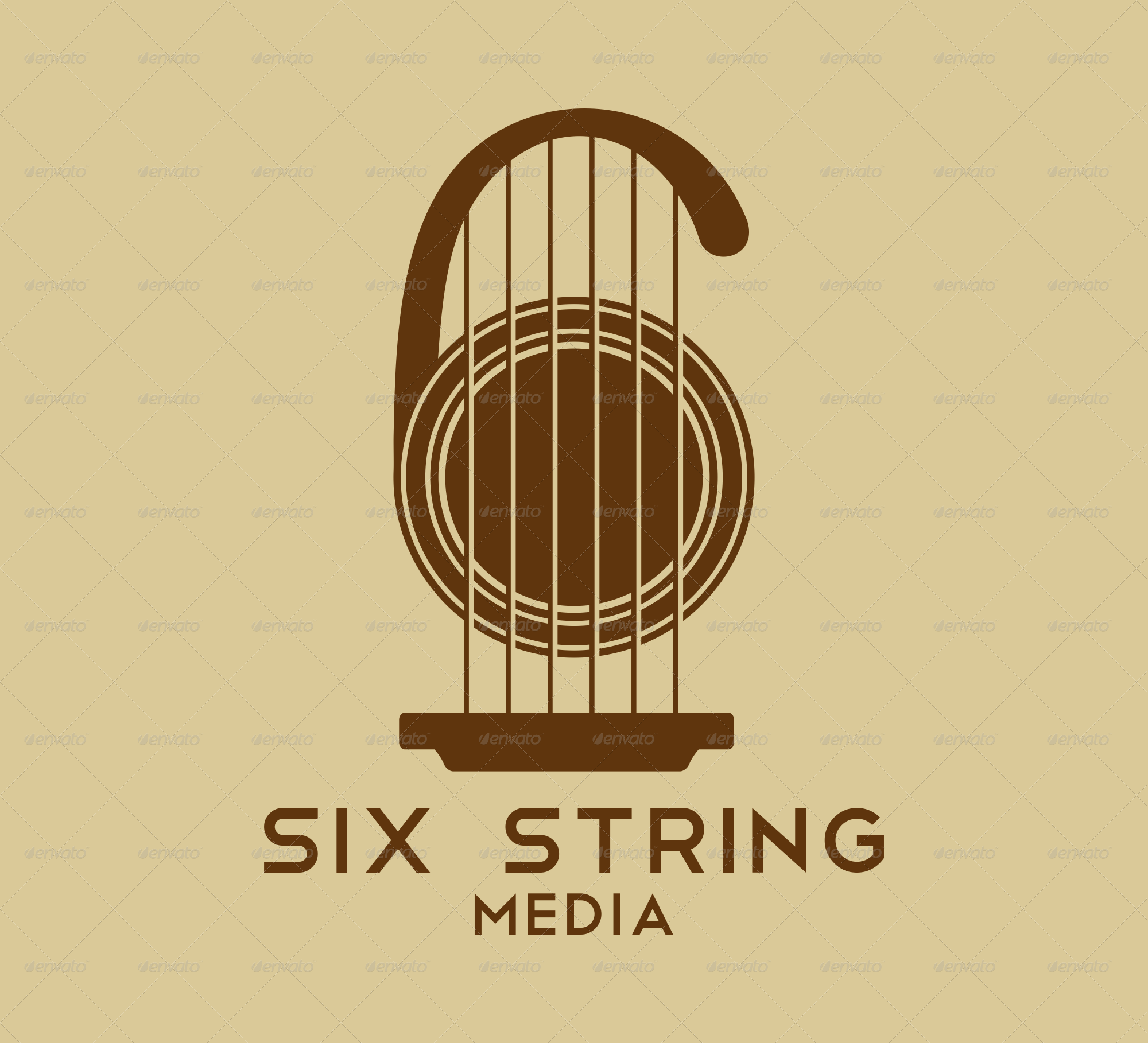 Six String Media Logo, Logo Templates | GraphicRiver