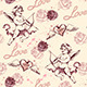 Vintage Seamless Pattern with Cupid , Vectors | GraphicRiver