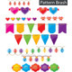 Colored Garland Set, Add-ons | GraphicRiver
