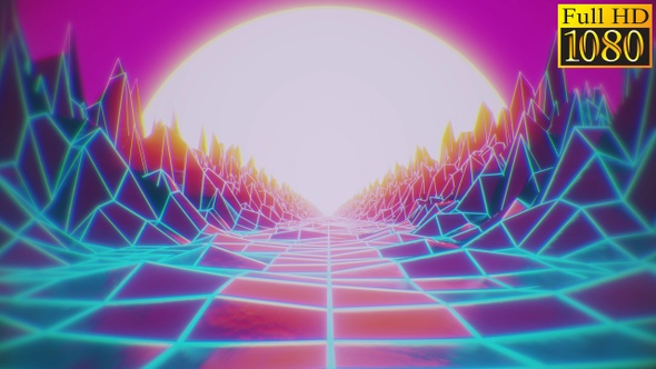 Retrowave Vj Loops Pack V5, Motion Graphics | VideoHive