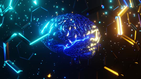 Brain | Brain Loop | Digital brain, Motion Graphics | VideoHive