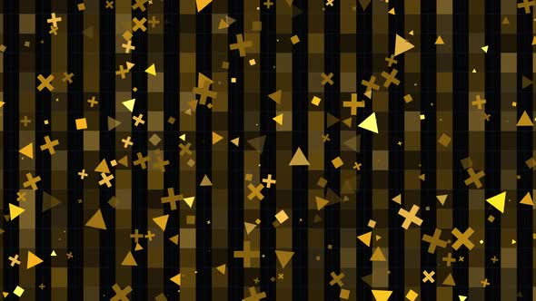 moving golden shapes background animation, Motion Graphics | VideoHive