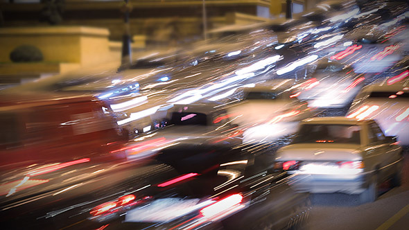 Traffic at Night, Stock Footage | VideoHive