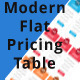 Modern Flat Pricing Table, Web Elements | GraphicRiver
