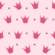 Princess Crown Seamless Pattern Background Vector , Graphics | GraphicRiver