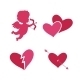 Set of Cupid Icons, Vectors | GraphicRiver
