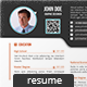 Simple One Page Resume / CV, Print Templates | GraphicRiver