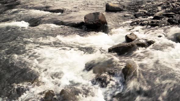 Powerful Flow of Water Over Stones, Stock Footage | VideoHive