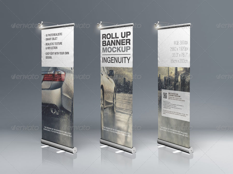MyRoll Up Banner Mock-up, Graphics | GraphicRiver