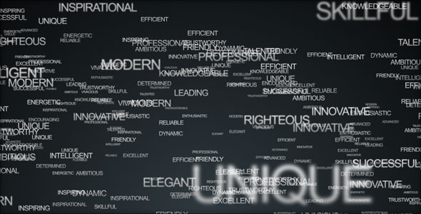 Words Logo Animation by uniquefx | VideoHive
