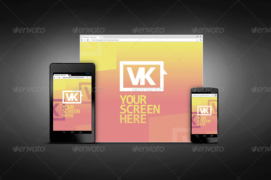 Responsive Web Mockups, Graphics | GraphicRiver