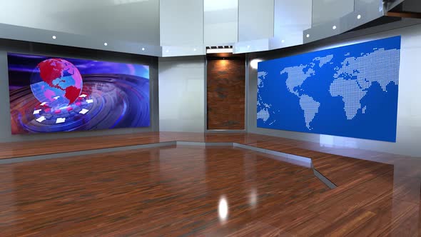 Virtual Studio Set A005 E, Motion Graphics | VideoHive