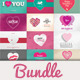 40 Valentine's Day Cards / Backgrounds Bundle, Graphics | GraphicRiver