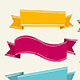 Colorful Cartoon Ribbons, Vectors | GraphicRiver