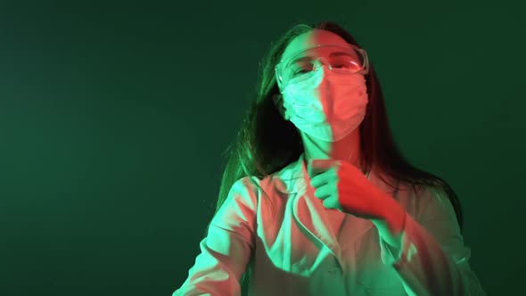 Satisfied Doctor Winner Dance Surgeon Celebrating, Stock Footage ...