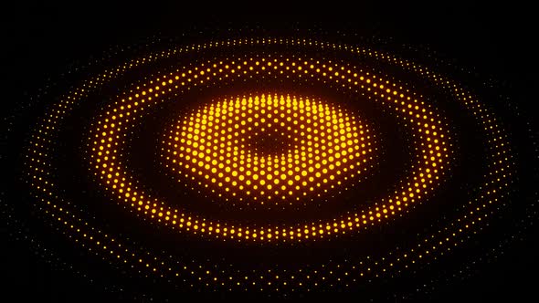 Speaker Bass Yellow Equalizer Looping Background Animation, Motion Graphics