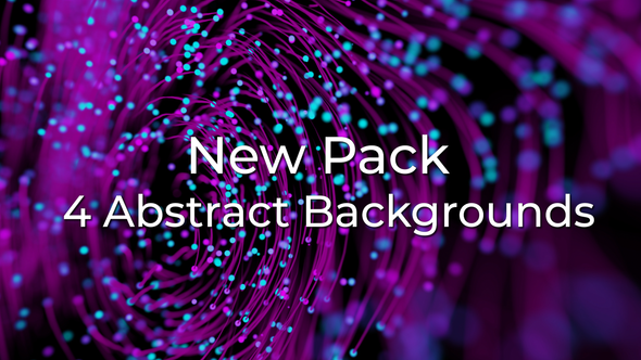 Colorful Glowing Fibers Background Pack, Motion Graphics | VideoHive