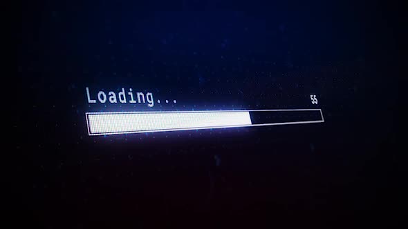 Loading progress bar on LCD screen, Motion Graphics | VideoHive