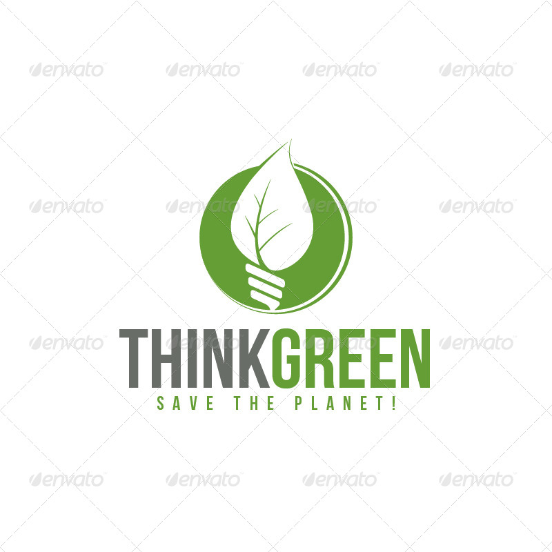 Think Green Environmental Logo, Logo Templates | GraphicRiver