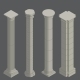 Isometric Classical Columns, Vectors | GraphicRiver