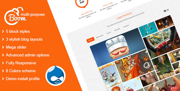 Boom - Multi-Purpose Drupal Theme by megadrupal | ThemeForest