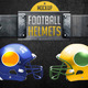 Football Helmets Layered and Editable Colors, Graphics | GraphicRiver