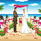 Beach Wedding, Vectors | GraphicRiver