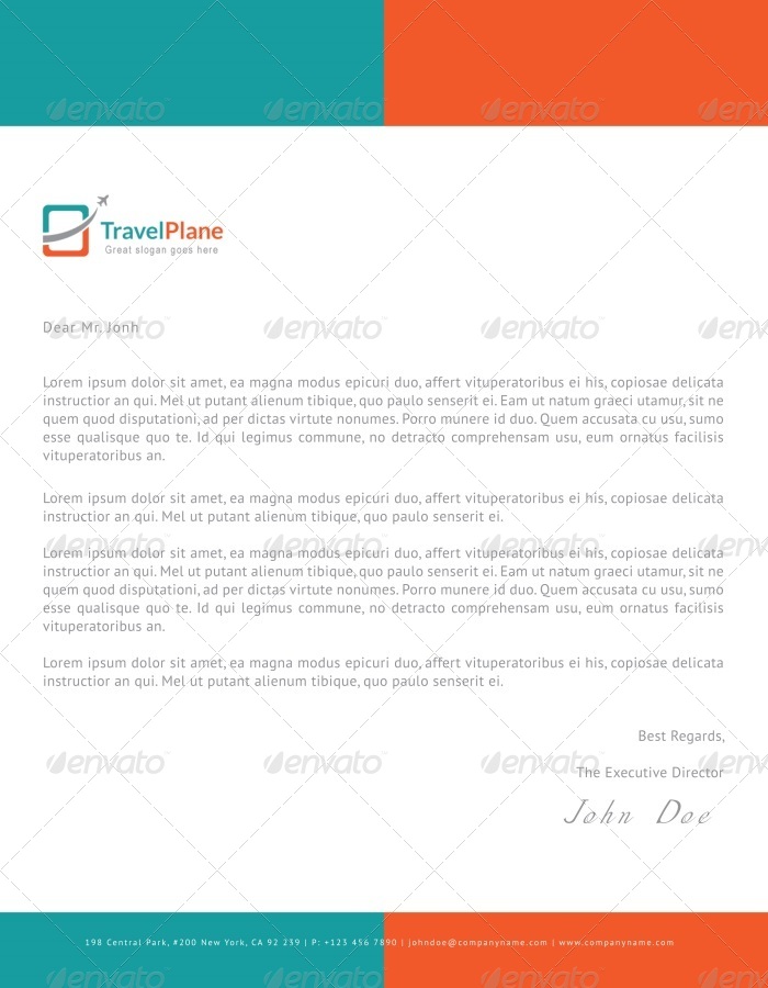 Travel Plane - Stationery, Print Templates | GraphicRiver