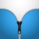 Metalic Zip On Blue Knitted Cloth, Vectors | GraphicRiver