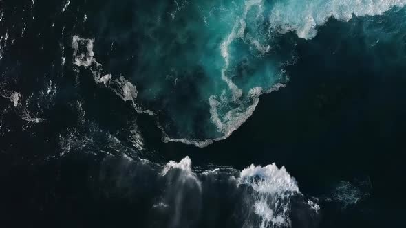 Overhead Sea Waves Aerial Background, Stock Footage | VideoHive
