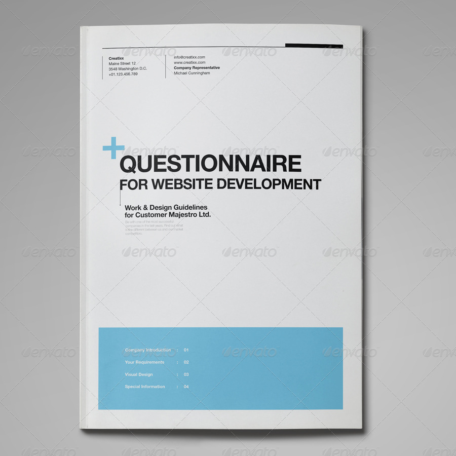 Dsign Questionnaire for Web Design - Proposal , Print Templates ...