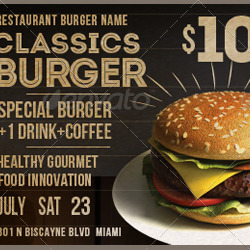 Classic Burger Banners Ads, Web Elements | GraphicRiver