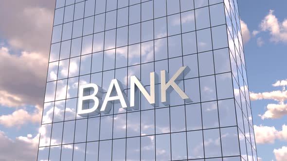 Skyscraper Bank Building City Business District Financial Money Center ...