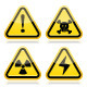 Danger Risk Warning Traingle Signs Set, Vectors | GraphicRiver
