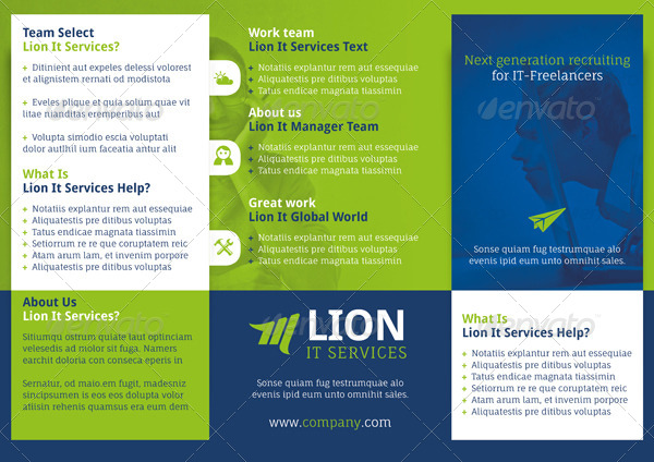 IT Services Tri-Fold Template, Print Templates | GraphicRiver