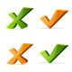 Check Mark Yes No Color Set , Vectors | GraphicRiver