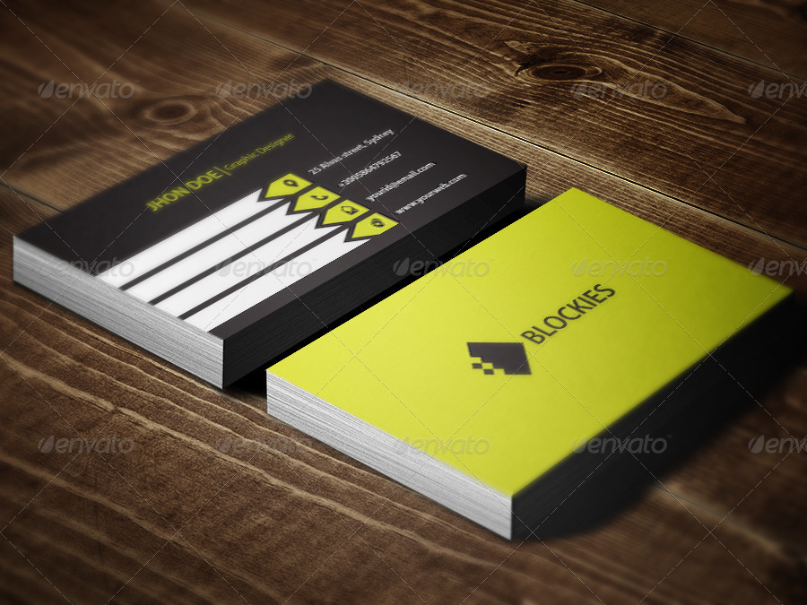 3 Colors Corporate Business Card, Print Templates | GraphicRiver