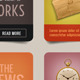 Retro Web Boxes with Icons, Web Elements | GraphicRiver